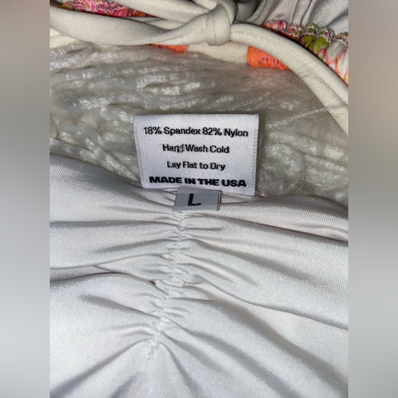 lady lux | Swim | Pink And Yellow String Bikini Swimwear | Poshmark